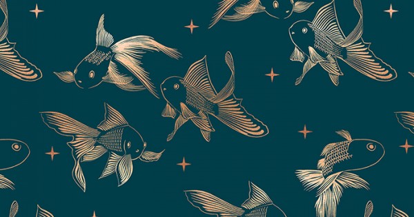 Curio by Melody Miller for Ruby Star Society - Goldfish Galaxy Metallic